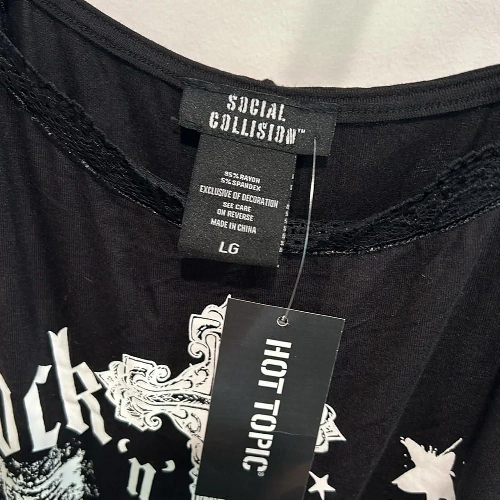 Hot Topic | Dresses | Goth Girl Hot Topic Social Collision Rock N Roll ...